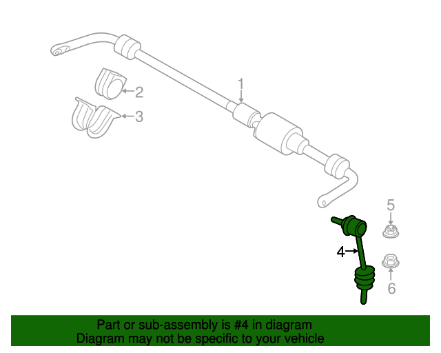 Genuine BMW 33-55-6-857-626 | Stabilizer Link | FREE Shipping on Most ...