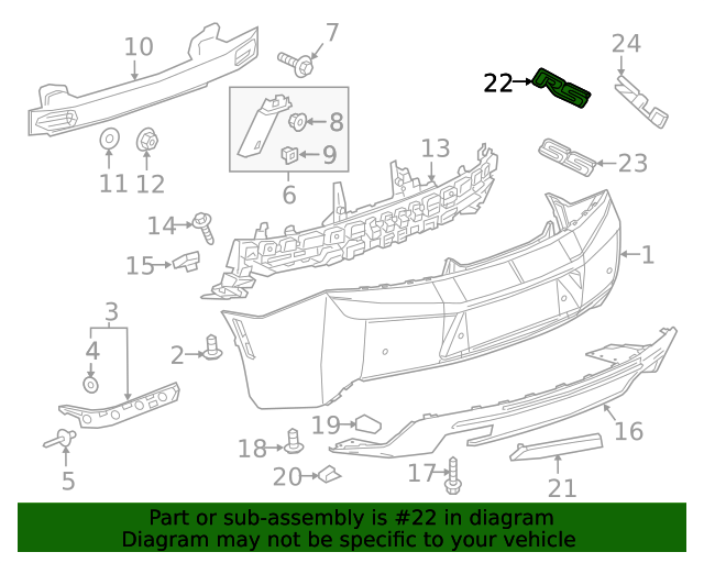 2017-2024 Chevrolet Liftgate Trim Level Name Plate 84515648 GM | FLOW