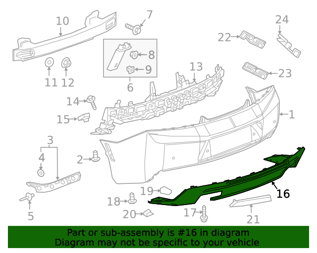 2016-2018 Chevrolet Camaro Front Upper Bumper Cover 84341840 ...