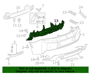 2016-2018 Chevrolet Camaro Rear Bumper Fascia Energy Absorber 84226536 ...