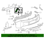 23281500 - Rear Bumper Lower Fascia Bracket 2016-2023 Chevrolet Camaro ...