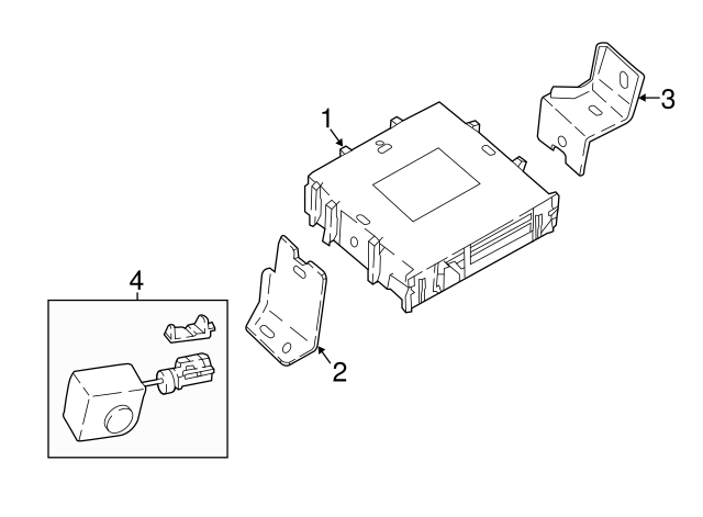 2018-2024 Nissan LEAF Module Rear Bracket 47895-5SA1B | Team Nissan Inc.