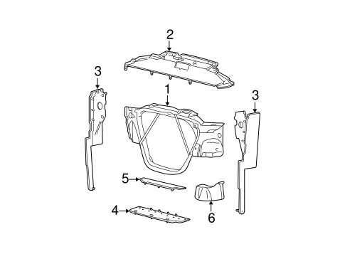 Radiator Support for 1999 Ford F-350 Super Duty | Direct Factory Parts