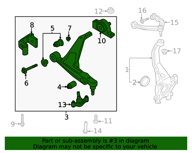 2019-2024 Volvo Lower Control Arm 32370929 | TascaParts.com