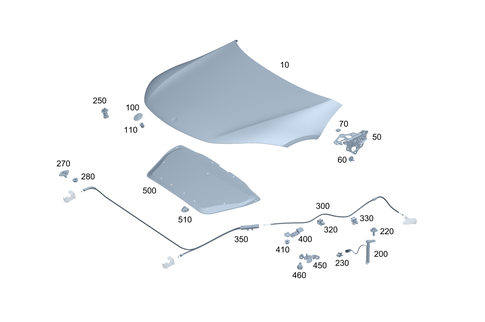 Engine Hood for 2022 Mercedes-Benz EQS 450+ | Mercedes-Benz USA Parts