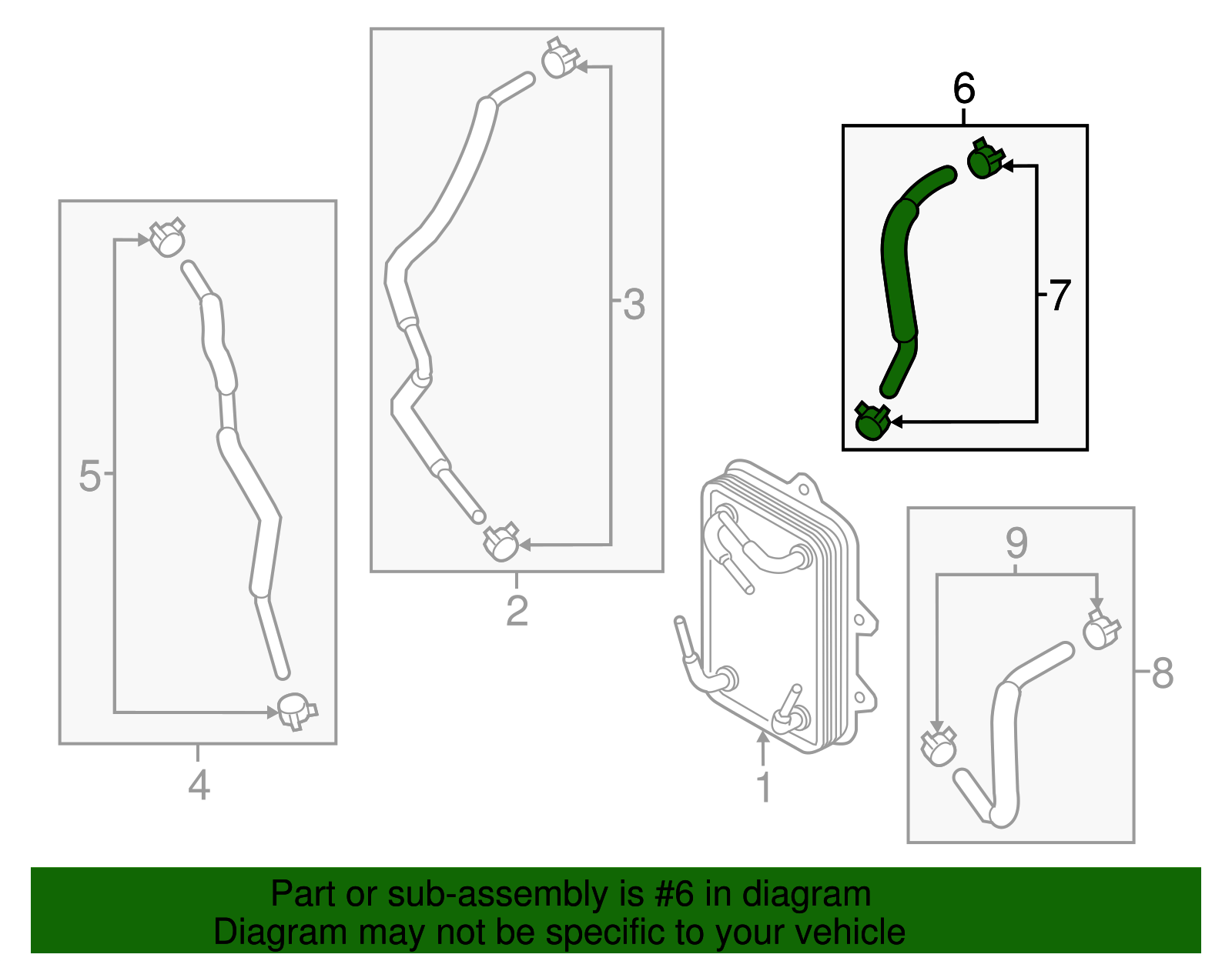 2015 Kia Optima Automatic Transmission Oil Cooler Hose 25420-3Q000 ...