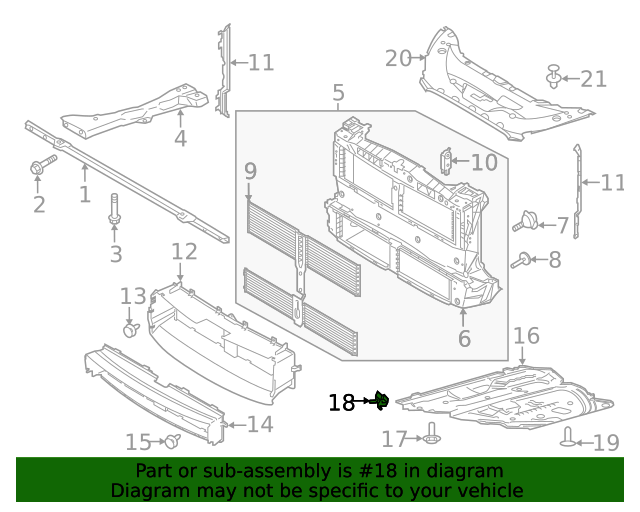 2020-2022 Ford Lower Shield Nut -W718770-S439 | Buy Ford Parts Direct