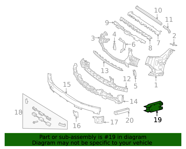223-620-54-00-64 - Frame Rail End 2021-2023 Mercedes-Benz | Mercedes ...