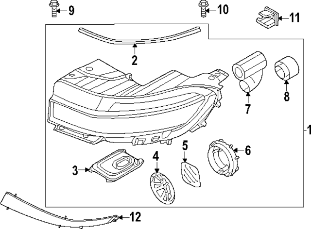 2022-2024 Hyundai Ioniq 5 Daytime Run Lamp 92109-GI000 | OEM Parts Online