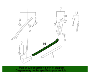 8T0-853-906-B-4PK - Sill Plate 2008-2017 Audi | Audi OEM Parts