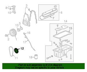 Genuine Timing Gear Set for 2007-2009 Saab 9-7x | Part# 12591689 | Over ...