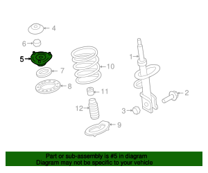 2010-2012 Hyundai Santa Fe Strut Mount 54610-2P000 | OEM Parts Online