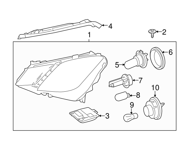 Composite Headlamp - Left 207-820-53-61-64 | MB Parts Center