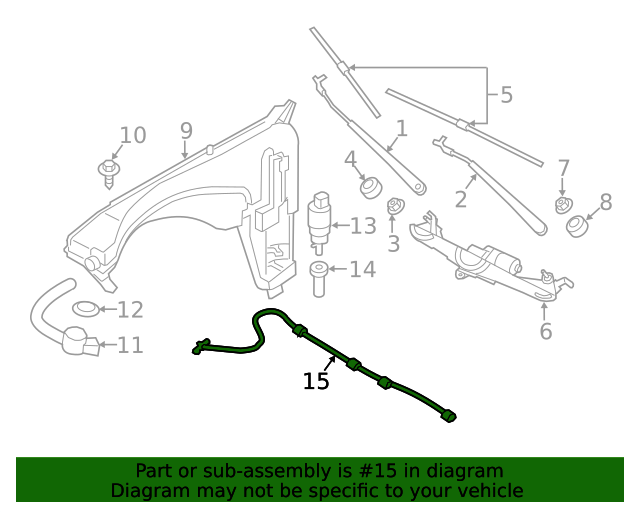 Genuine BMW 61-66-7-399-024 | Washer Nozzle | FREE Shipping on Most ...