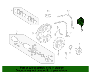 2003-2006 Mercedes-Benz Disc Brake Caliper 002-420-53-83 | MB Online Parts