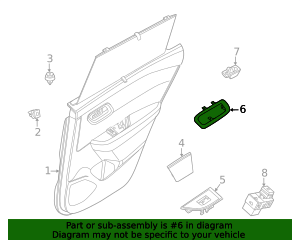82683-6RA0B - Handle Bezel 2021-2024 Nissan Rogue | Nissan Parts ...
