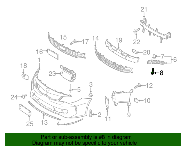 86579-3V000 - Quarter Panel Filler Panel Screw 2017-2024 Kia | Kia ...