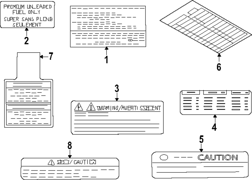2023 Nissan Z Emission Label 14805-6GP2A | Boro Nissan Parts