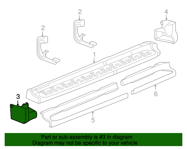 2005-2006 GMC Front Extension 12335995 | GMPartsDirect.com