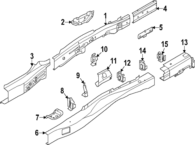 2022-2024 Genesis GV70 Reinforced Rear S Frm Mtg Rear Upper Left-hand ...