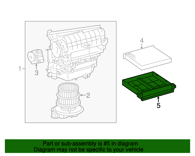 88899-3A090 - Filter Housing 2013-2024 Lexus | Lexus Parts Outlet