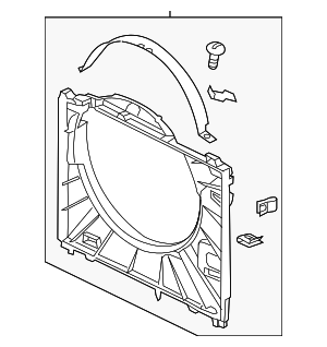 Genuine OEM Fan Shroud Part# LR111333 Fits 2013-2022 Land Rover: Up To ...