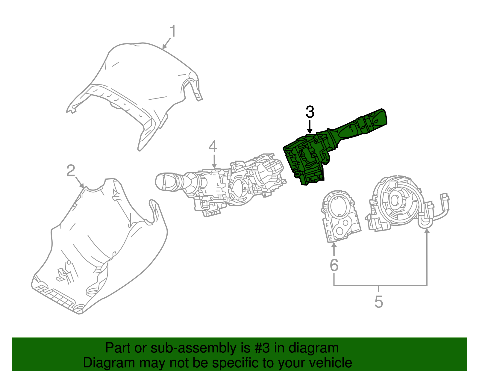 2016-2020 Toyota Windshield Wiper Switch 84652-0R030 | Retail ...
