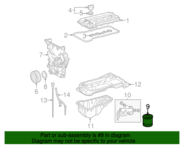1984-2017 Toyota Oil Filter 90915-YZZD1 | Camelback Toyota Parts