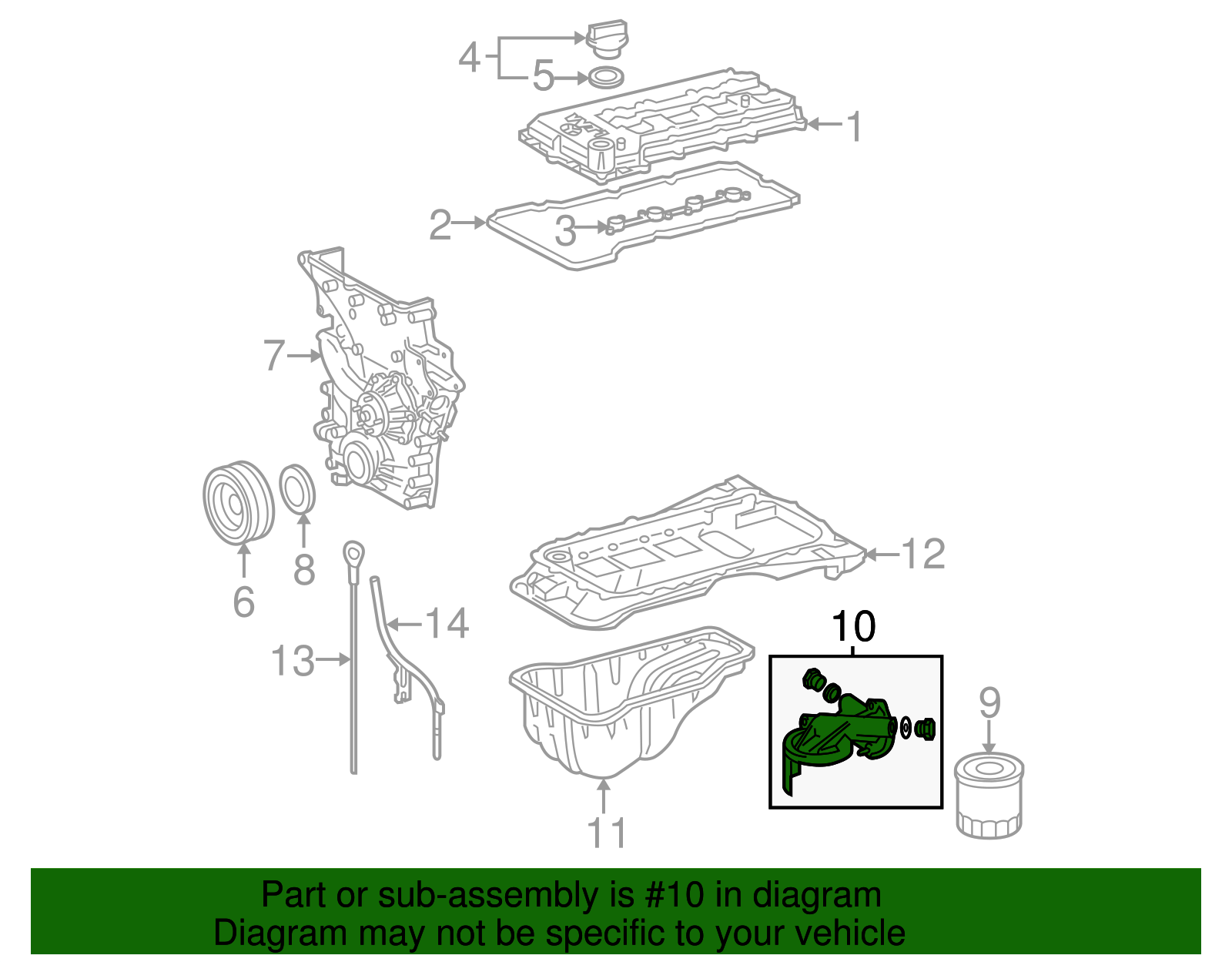 Genuine Toyota Engine Oil Filter Housing part# 15609-75070 for 2005 ...