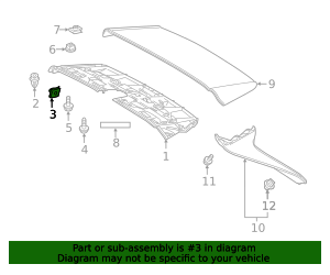 2012-2023 Toyota Insert Panel U-Nut 90179-06349 | Camelback Toyota Parts
