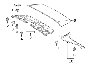 2012-2023 Toyota Insert Panel U-Nut 90179-06349 | Camelback Toyota Parts