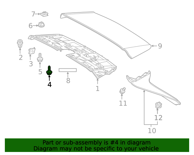 90167-50063 - Fog Lamp Assembly Screw 2012-2024 Toyota | Longo Toyota Parts