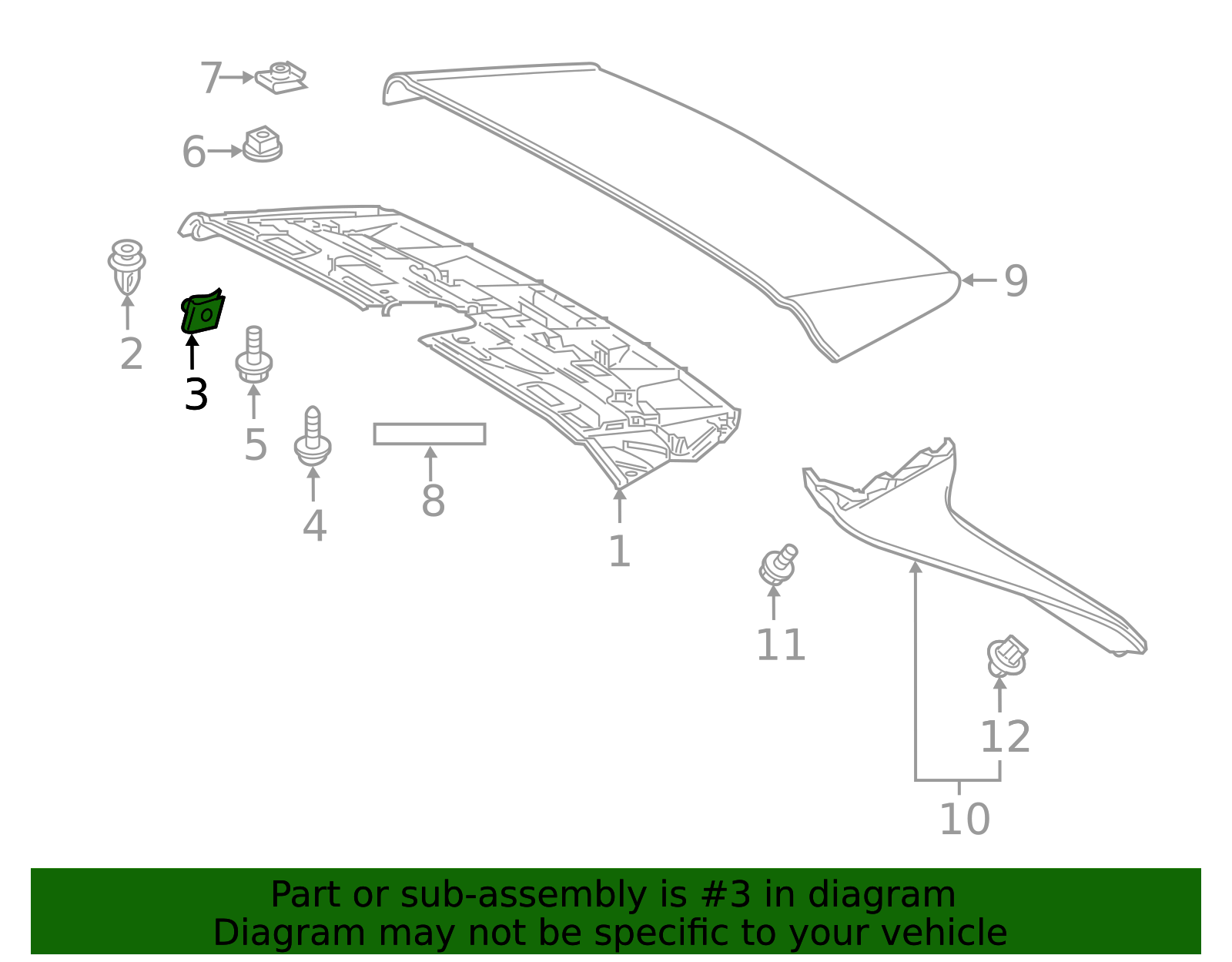 2012-2024 Toyota Insert Panel U-Nut 90179-06349 | Toyota Parts Center