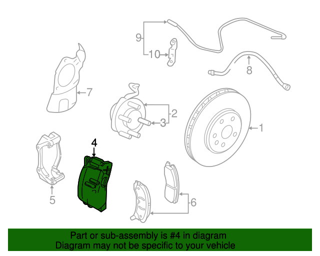 15851351 GM Front Disc Brake Caliper Assembly | GM Parts Store