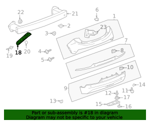 2022-2023 Chevrolet Bolt EV Passenger Side Rear Bumper Fascia Guide ...