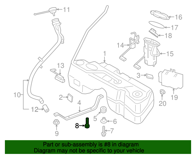 7147133425 - 2011-2023 BMW Floor Extension Bolt (07-14-7-133-425) | BMW ...