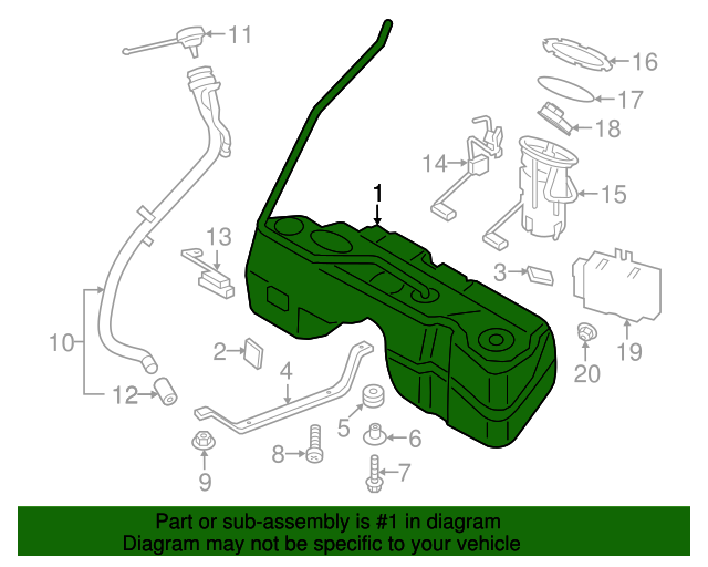 16-11-7-220-743 - Fuel Tank - 2011-2018 BMW | Buy BMW Parts Now