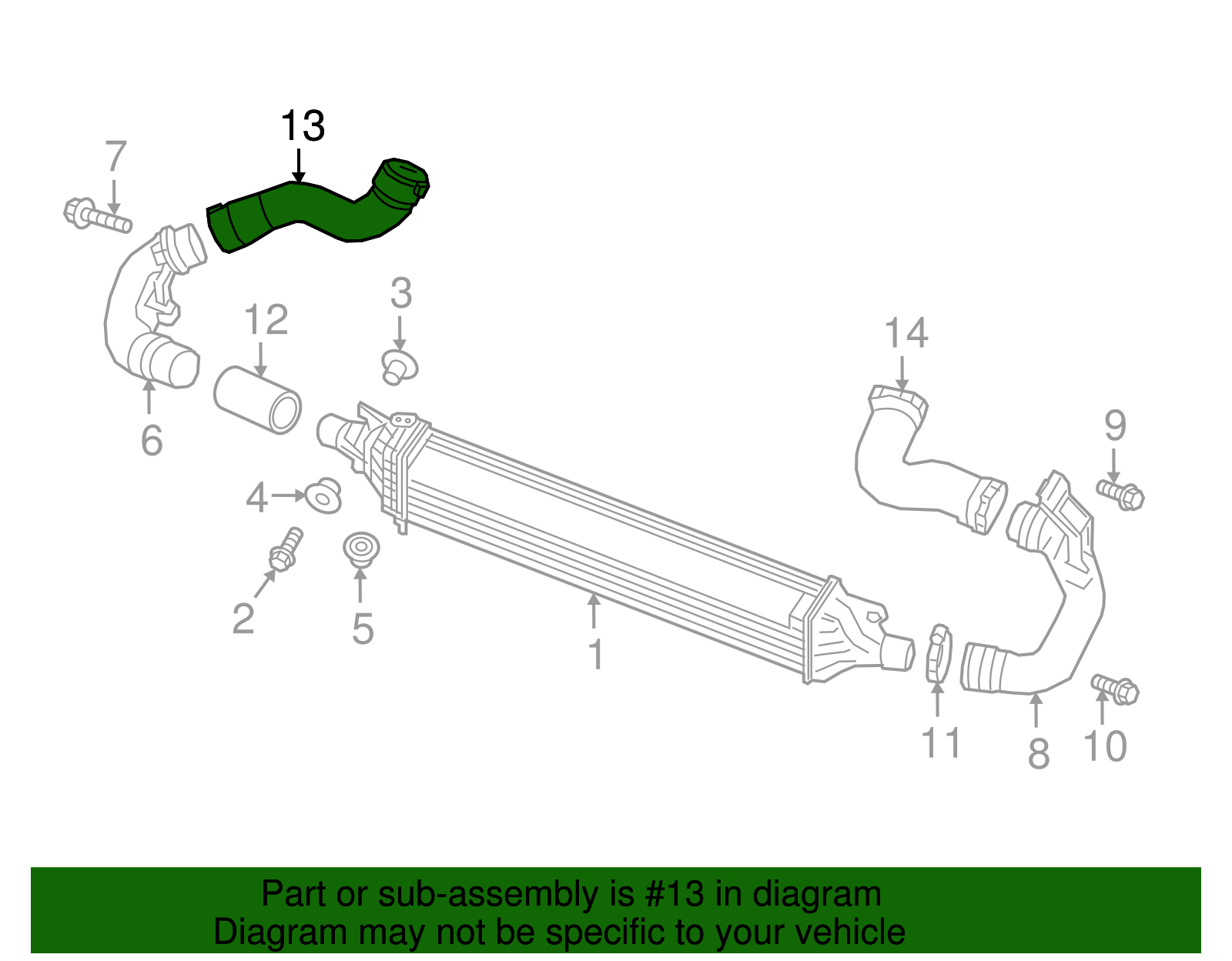 2016-2019 Infiniti Inlet Hose 14463-4GD0A | Faulkner Infiniti of Willow ...