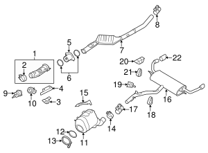 Genuine BMW 18-30-8-572-489 | Rear Muffler | FREE Shipping on Most ...