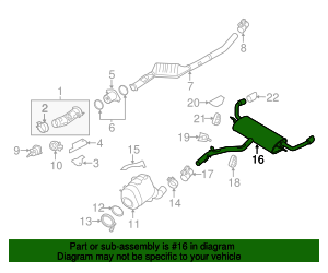 Genuine BMW 18-30-8-572-489 | Rear Muffler | FREE Shipping on Most ...