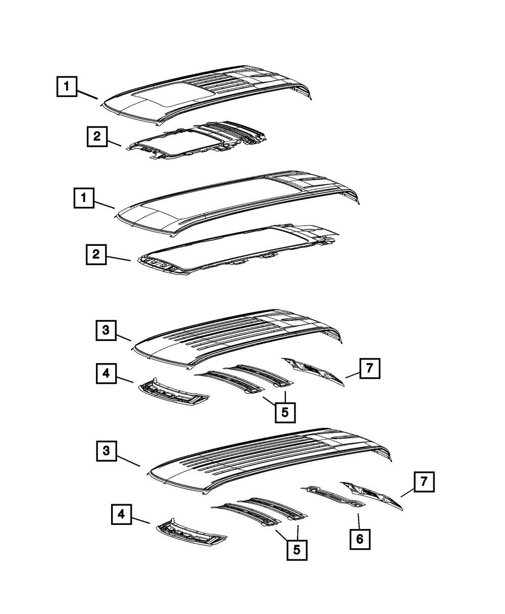 2019-2025 Ram 1500 Roof Front Header 68540634AA | Miracle Mopar