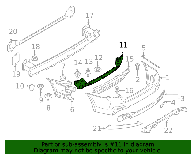 Genuine BMW 51-12-8-098-687 | Center Support | FREE Shipping on Most ...