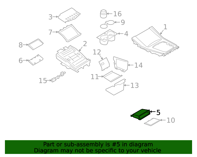 51169399873 - 2019-2021 BMW Rear Compartment (51-16-9-399-873) | BMW of ...