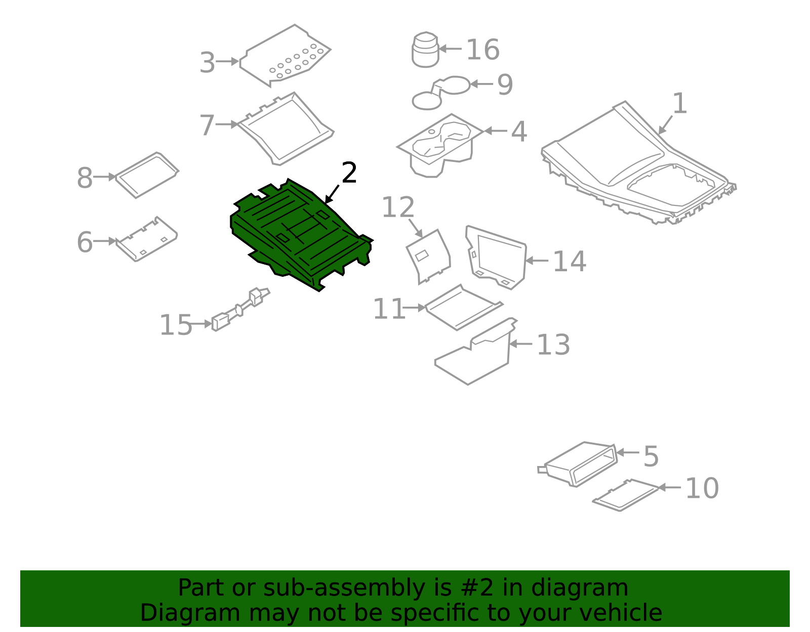 51-16-5-A34-FD9 - 2019-2024 BMW - Storage Compartment | BMWPartsHub