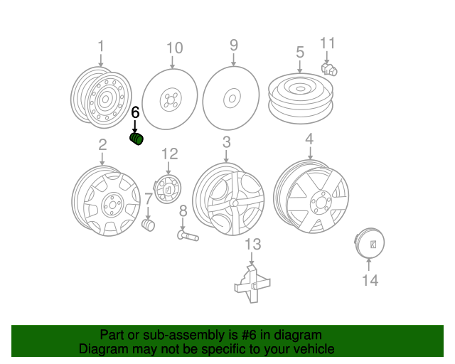 1984-2022 GM Wheel Lug Nut 09594683 | GMPartsNow