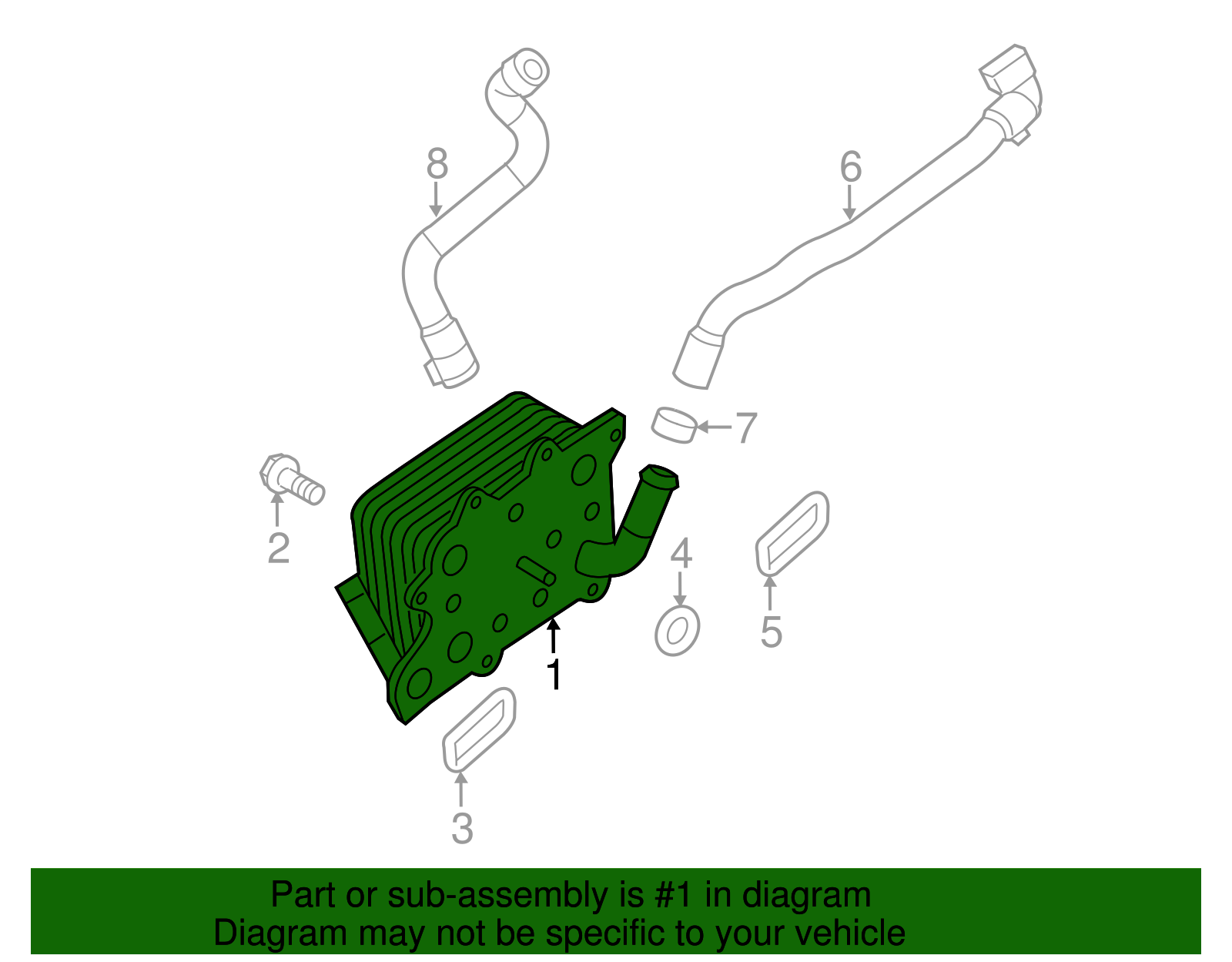 2020-2024 Ford Oil Cooler Assembly LC3Z-6A642-C | QuirkParts