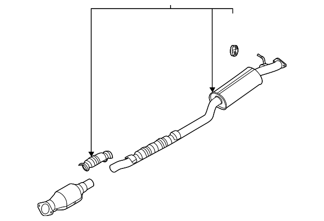 28600-Q5160 - Muffler & Pipe 2021-2023 Kia Seltos | Kia.Parts Store