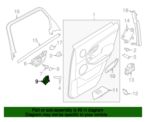 Genuine OEM Handle, Inside Blank Cover Part# LR028113 Fits 2012-2019 ...