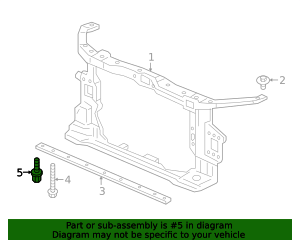 90165-SZW-000 - Lower Brace Bolt 2018-2021 Honda Civic | Honda Parts Online