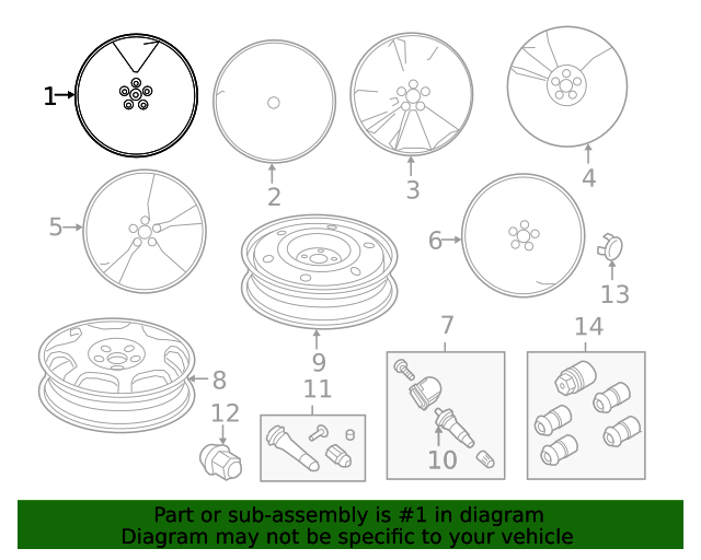 2016-2018 Ford Edge Wheel Assembly FT4Z-1007-H | Miracle Ford Parts